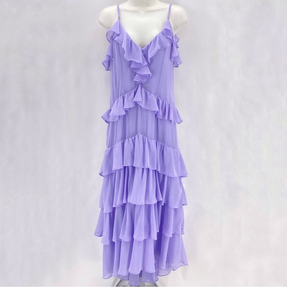 Allison | Dresses | Nwt Allison New York Lavender Ruffle Maxi Dress ...